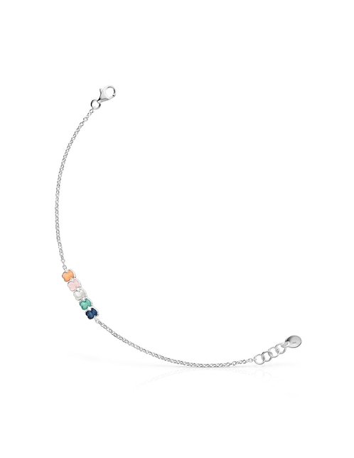 Brazalete Tous de plata P 925 Mini Color con acabado liso 1