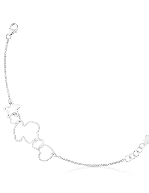 Brazalete Tous de plata P 925 New Silueta con acabado liso 1