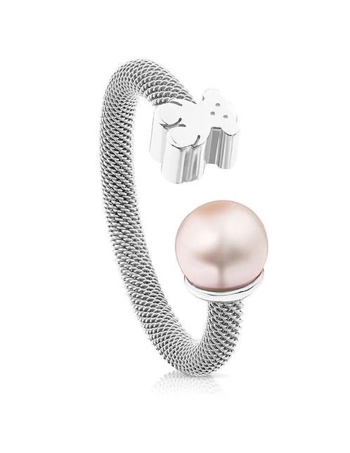 Anillo Tous Icon Mesh P 925 de plata perla lustre 1