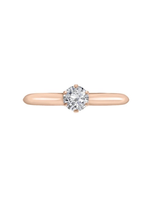 Solitario de oro 14 k Klamore Tiff diamante 1
