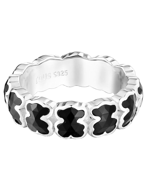 Anillo de oso Tous Icon Color P 925 de plata ónix brillante 1