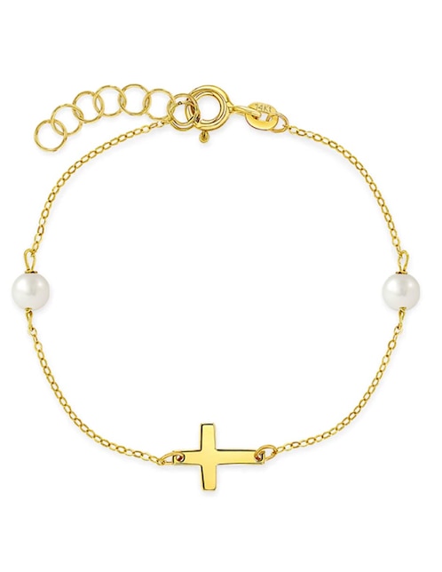 Pulsera In Season Jewelry de oro 14 k con acabado brillante 1
