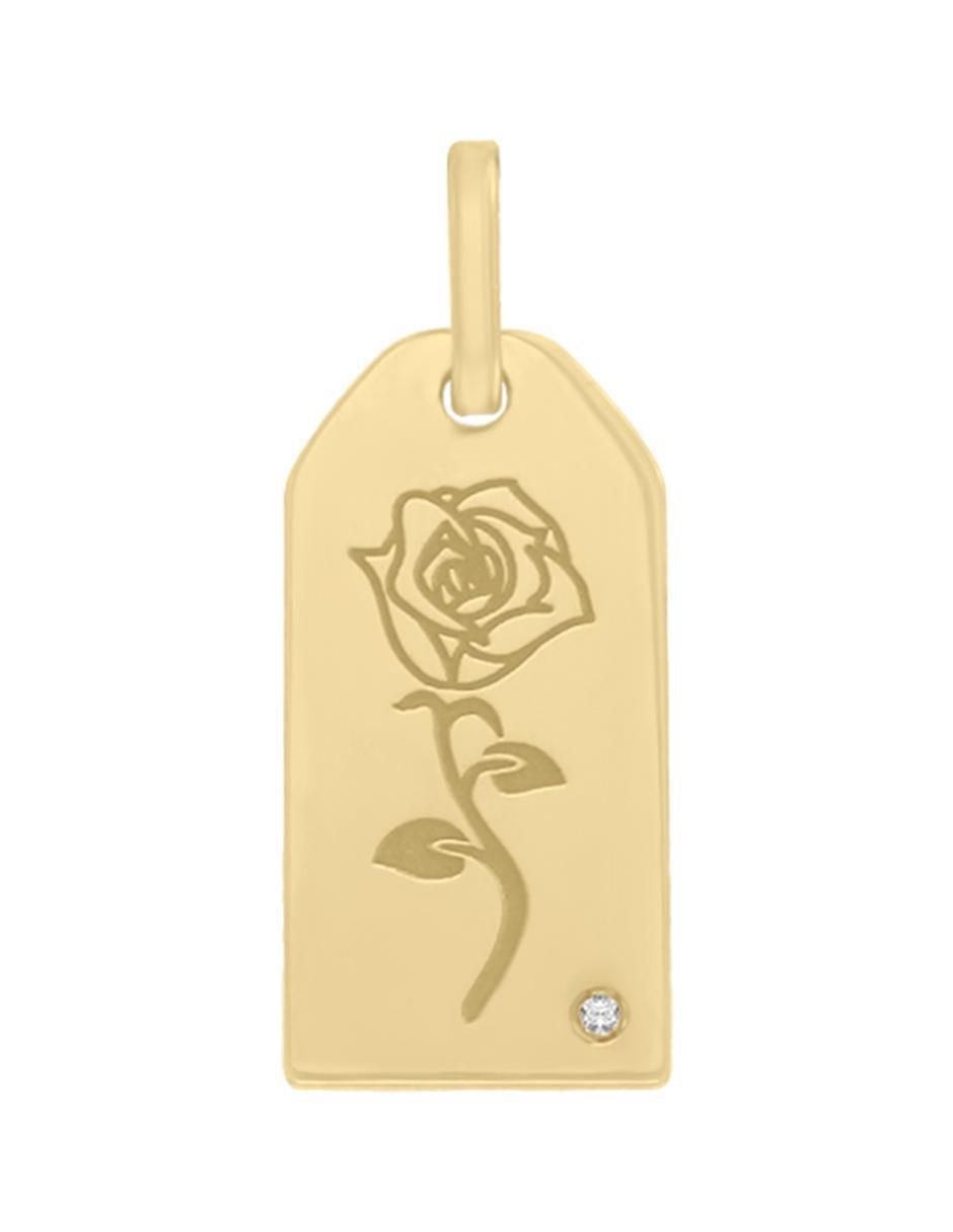 Dije de flor Fianelli fiorella de oro amarillo 14 K